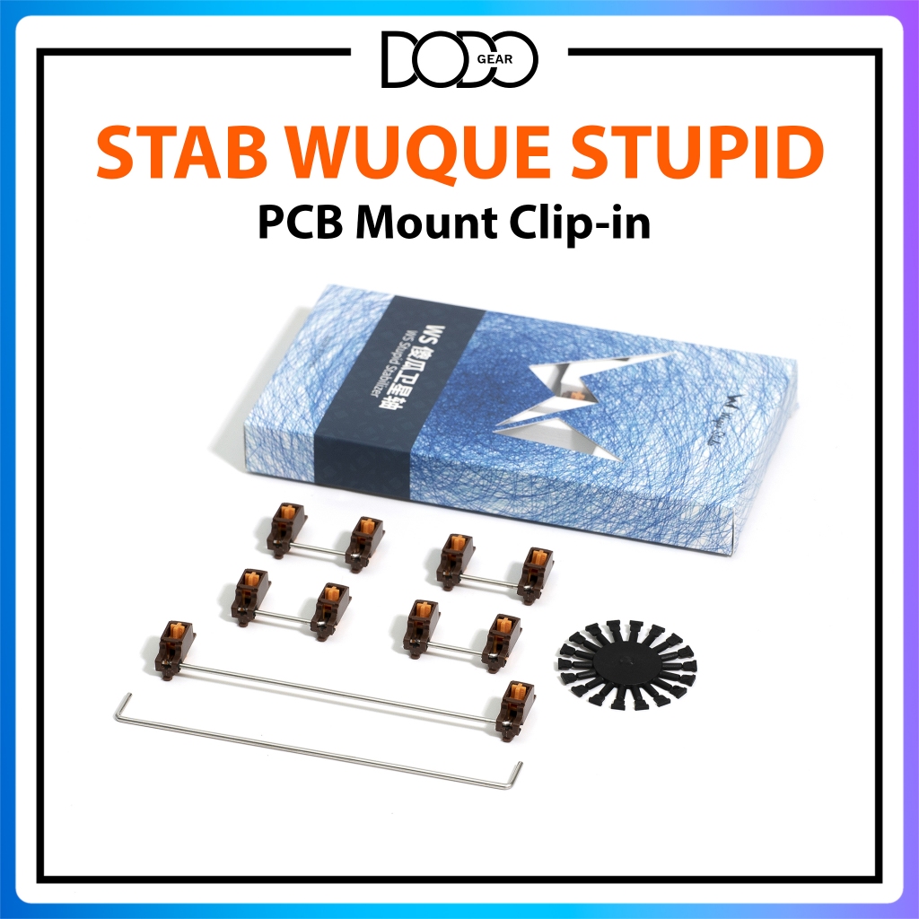 Bộ stab stabilizer Wuque WS Stupid PCB mount Clip-in thanh cần bằng ...