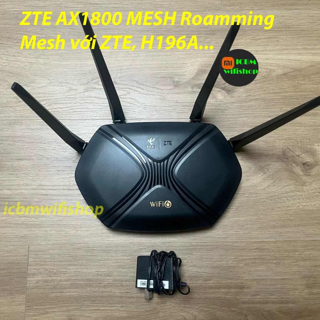 Bộ Phát WiFi ZTE E1600 WiFi MESH Xuyên Tường Chuẩn WiFi 6 AX1800, ZTE ...