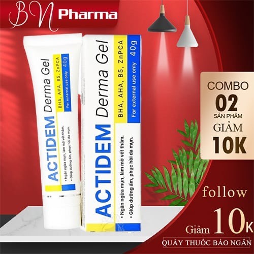 Gel giảm mụn, dưỡng ẩm da ACTIDEM Derma Gel 18gr | Shopee Việt Nam