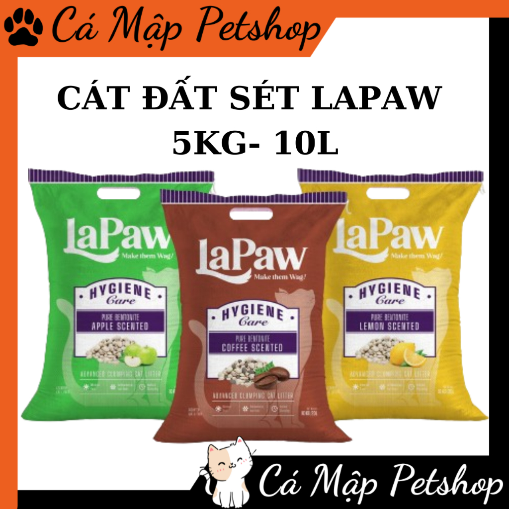 Cát Lapaw đất sét cho mèo, Cát vệ sinh cho mèo Lapaw đất sét - Túi 10L ...