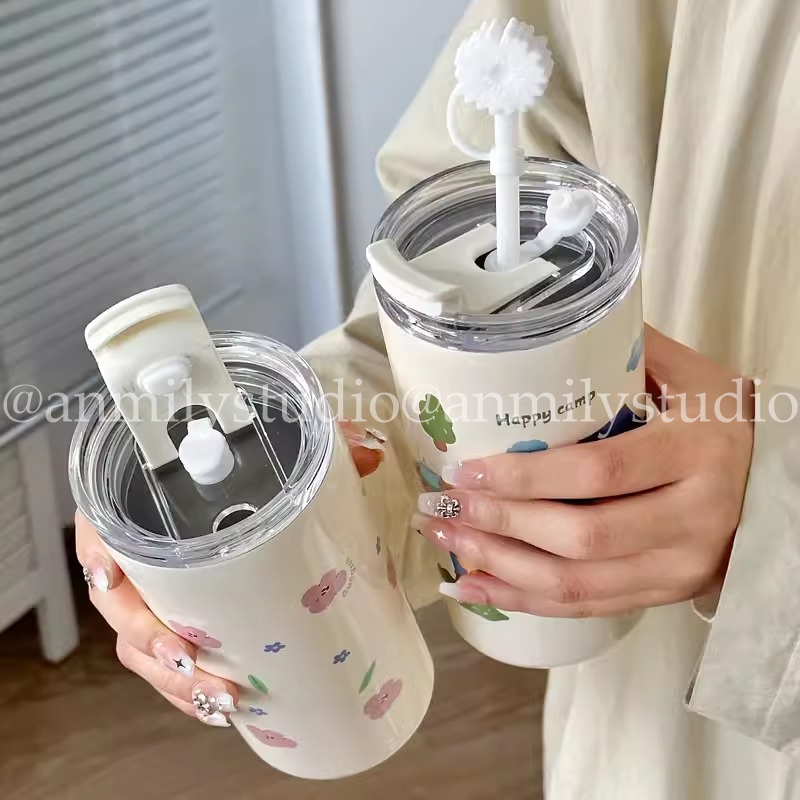 Bình giữ nhiệt hoa anh đào GUCGRES 500ml ANMILY CUP thép không gỉ ...