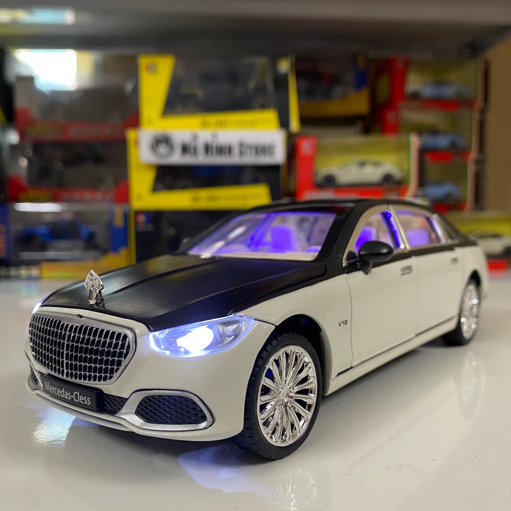Mô hình xe ô tô kim loại Mercedes S680 Maybach tỉ lệ 1:24, 1:32 màu ...