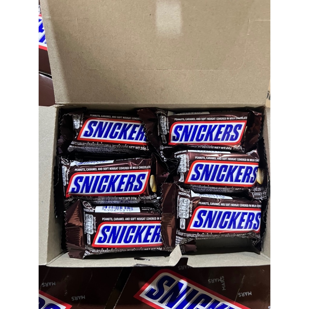 [ Hộp 12 thanh x 20gr ] Chocolate Snickers | Shopee Việt Nam