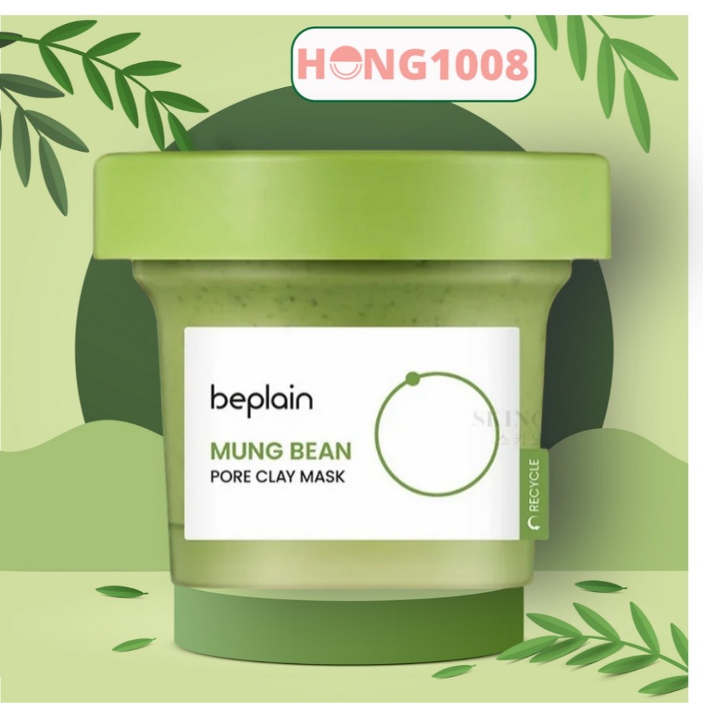 Mặt nạ đất sét Beplain Mung Bean Pore Clay Mask 120ml làm sạch lỗ chân ...