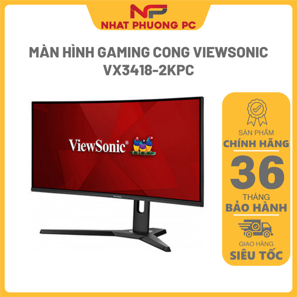 Màn hình Gaming cong ViewSonic VX3418-2KPC 34″ 2K VA 144Hz (DP, HDMI ...