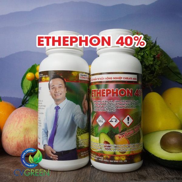 Ethephon 40% làm chín trái cây (Điều khiển ra hoa, Thuốc làm rụng lá ...