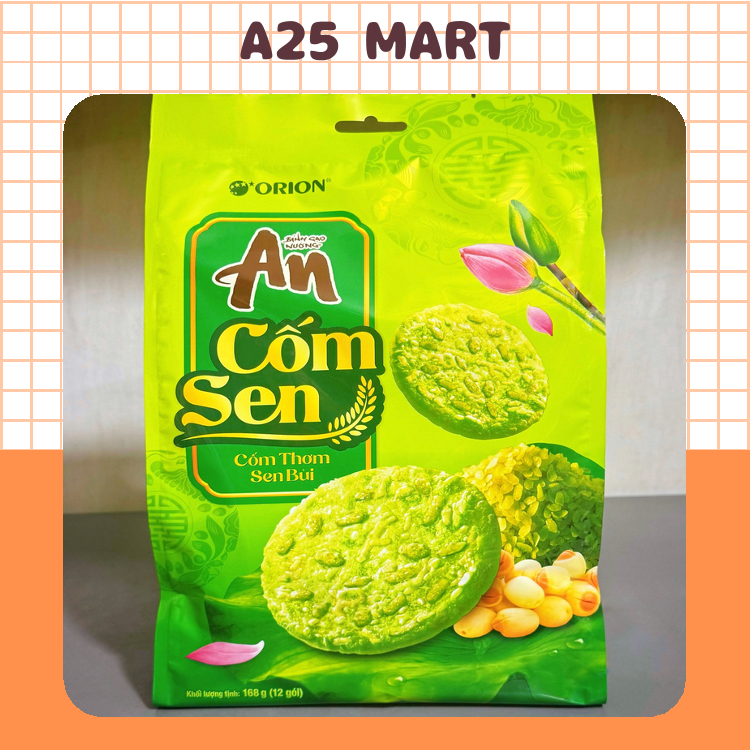 Bánh Gạo Nướng Vị Cốm Sen An Orion Gói 168g (12 Gói x 14g) | Shopee Việt Nam