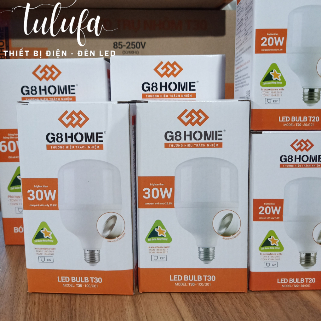 Bóng đèn led G8 đủ các công suất 60W 50W 40W 30W 20W 15W 10W 5W Aluled ...