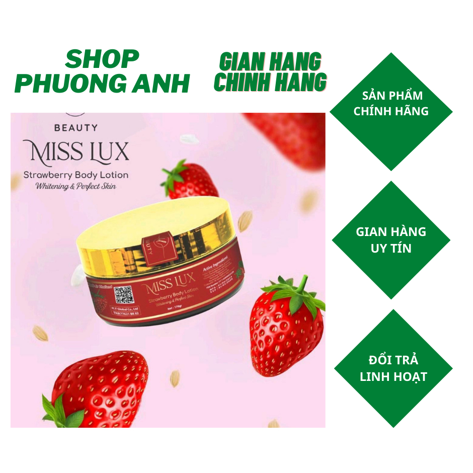 Kem body lotion trắng da Miss Lux, hộp 170g | Shopee Việt Nam