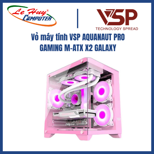 Vỏ Case Máy Tính VSP AQUANAUT PRO GAMING M-ATX X2 GALAXY (Trắng/Đen/Hồng) Chính Hãng | Shopee ...