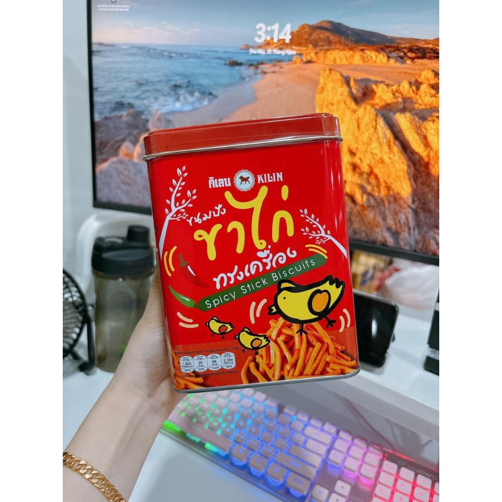Bim bim que thái lan vị ớt cay hộp lớn 400g | Shopee Việt Nam