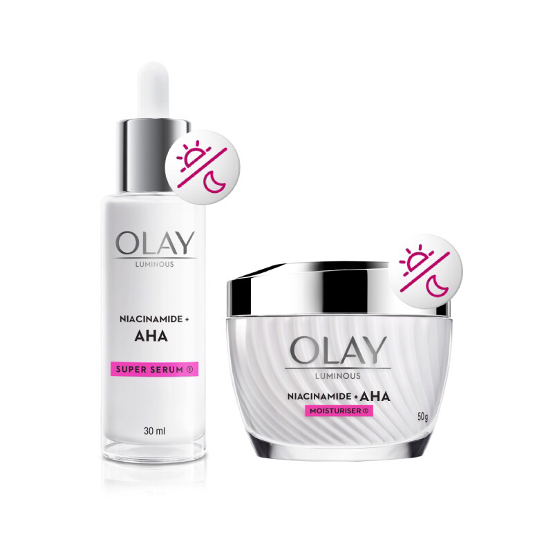 Combo Kem Dưỡng Ẩm + Serum Sáng Da, Mờ Thâm Mụn OLAY LUMINOUS ...