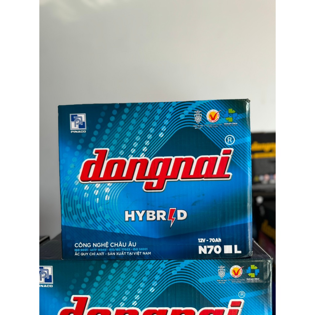 Bình ắc quy 12v hybrid đồng nai N70 | 12V - 70ah ( Tặng NƯỚC CHÂM BÌNH ) | Shopee Việt Nam