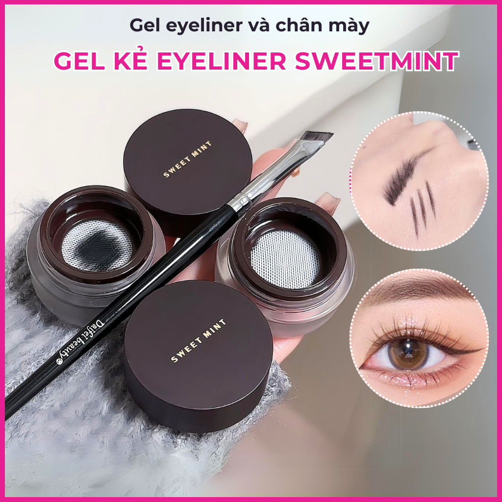 Gel Kẻ Mắt Kẻ Chân Mày Sweet mint 2 màu lâu trôi không thấm nước ...