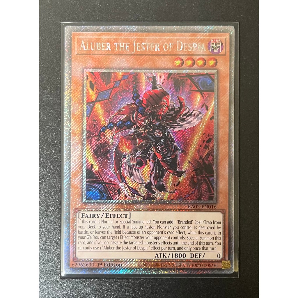 [Thẻ bài Yugioh] - [TCG-UK] - RA02-EN016 - Aluber the Jester of Despia - Platinum Secret Rare ...