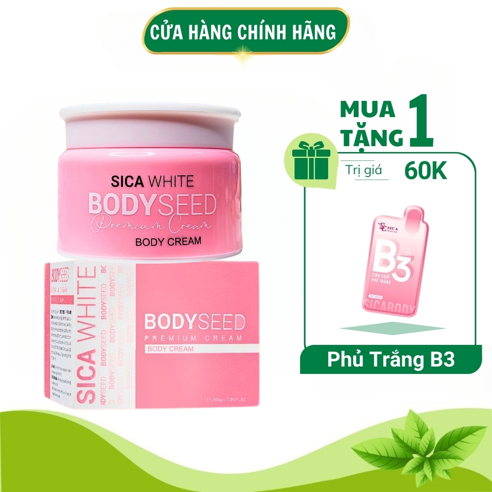 Kem Body Seed Sica White Chính Hãng 200gr Dưỡng Thể Cấp Ẩm Làm Trắng ...