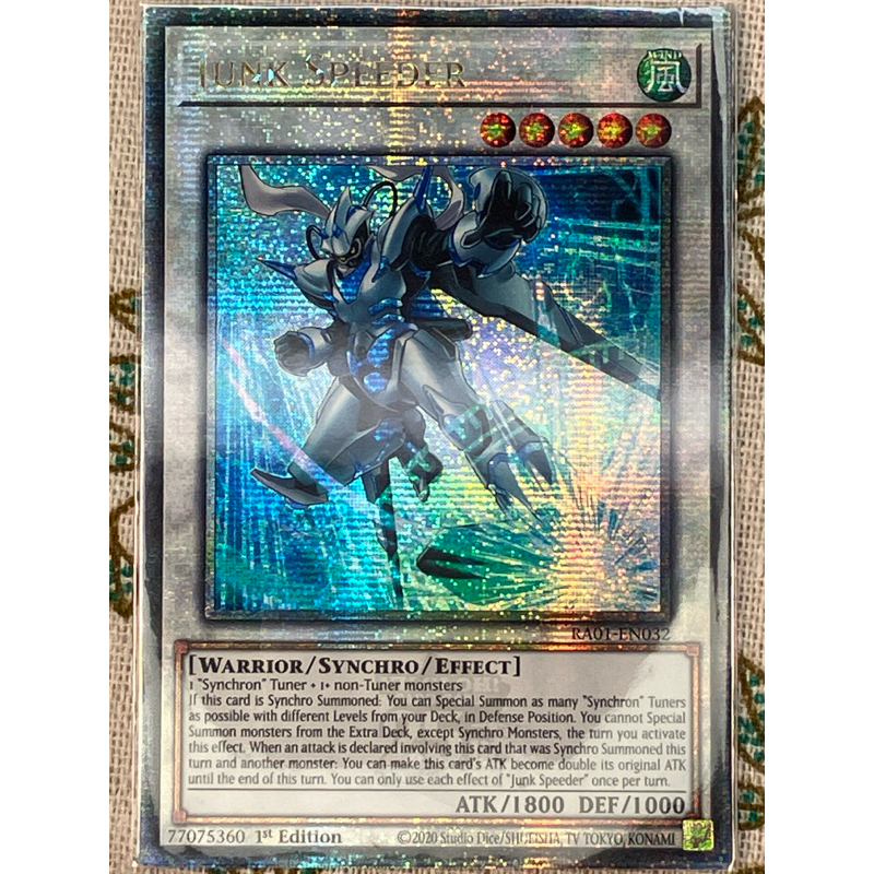 [LiLy_Yugioh] Lá bài Junk Speeder - RA01-EN032 - Quarter Century Secret Rare | Shopee Việt Nam