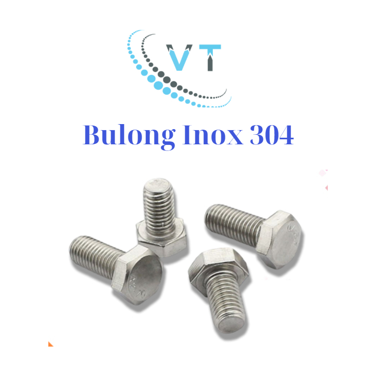Bulong inox 304 M14 (14 li) (25-100mm). Set 1 bộ (bulong + tán ...