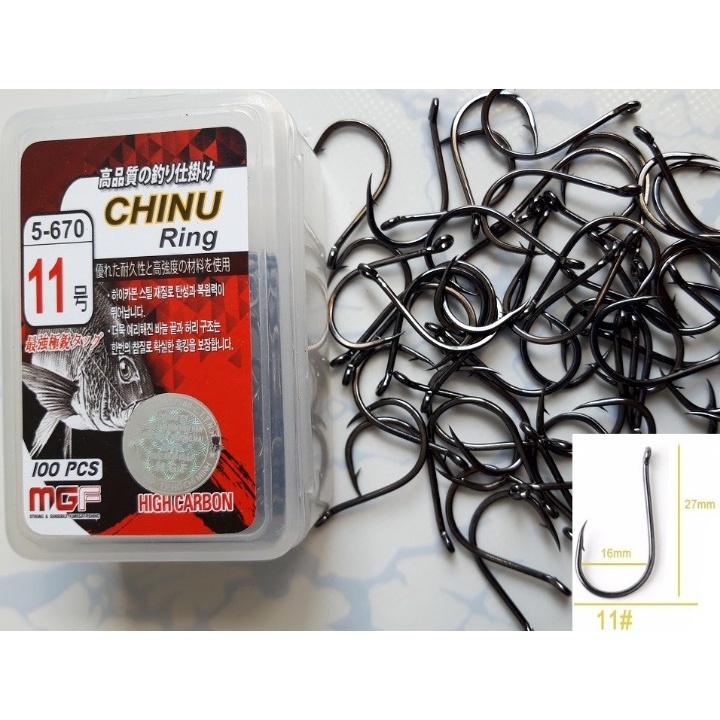 Lưỡi Câu Cá Chinu Ring Hàn Quốc đỏ Cao Cấp - lưỡi câu chinu cao cấp từ ...