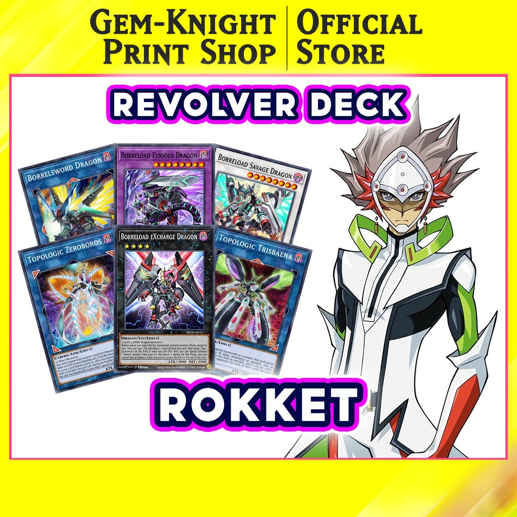 [Bài In] Bộ bài Yugioh - Rokket - Revolver Deck | Shopee Việt Nam