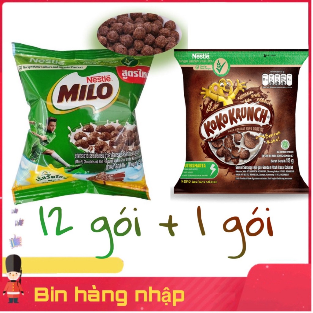 Bánh ngũ cốc milo bim bim milo nestle lốc 12 gói bổ sung năng lượng ...