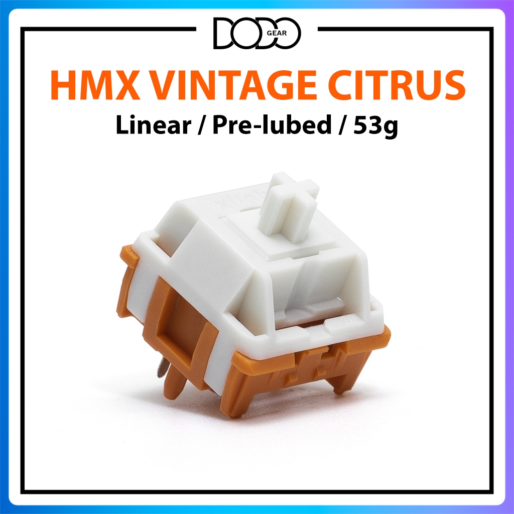 Switch HMX Vintage Citrus 5 PIN Linear 53g công tắc bàn phím switch ...