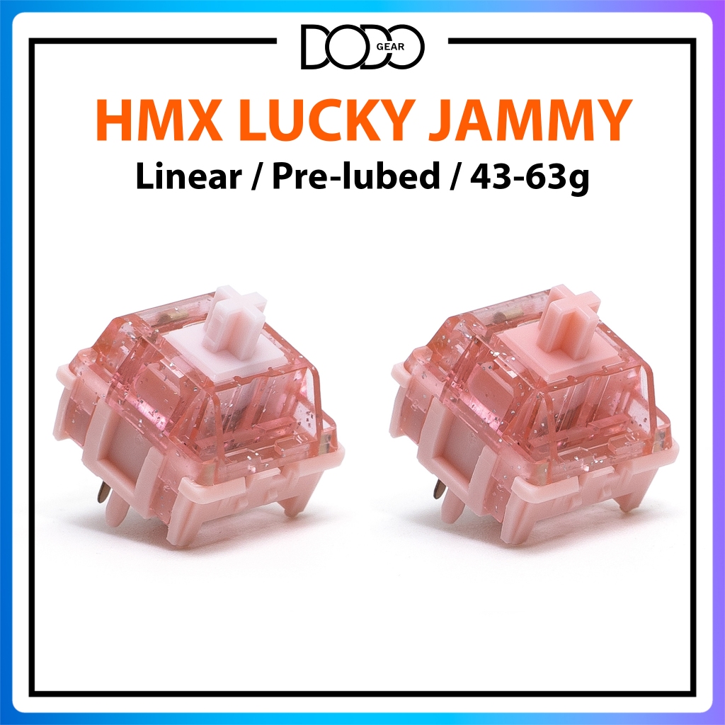 Switch HMX Lucky HMX Jammy 5 PIN Linear 43g 63g công tắc bàn phím ...