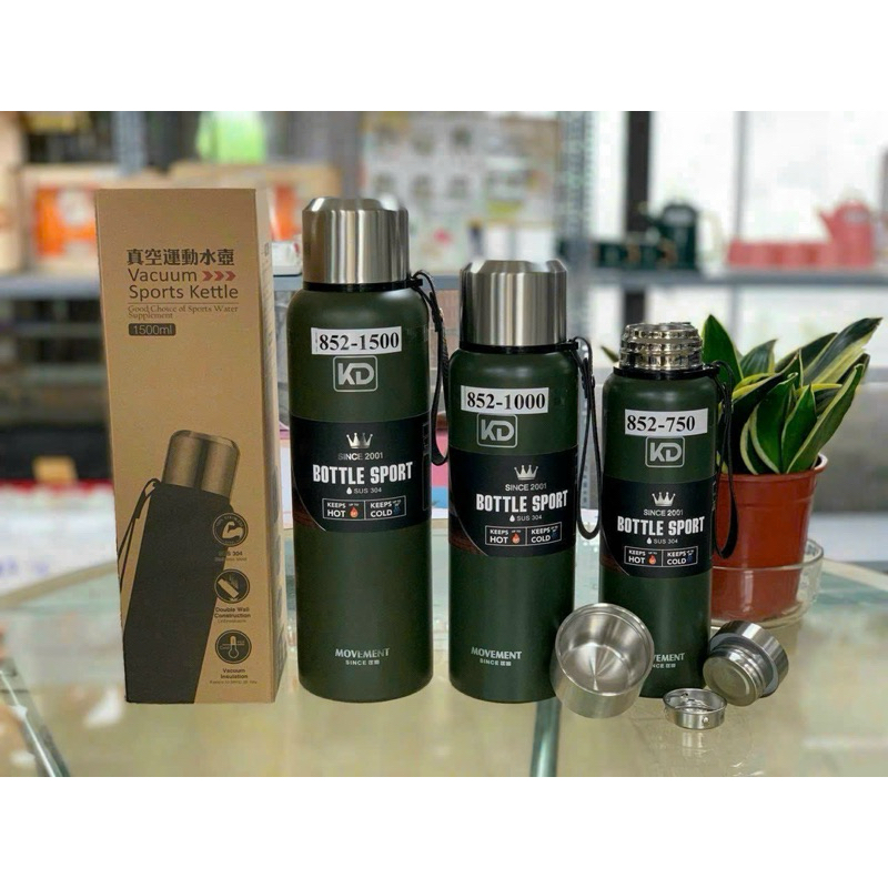 Bình giữ nhiệt KD 852, bình inox 304 cao cấp giữ nhiệt siêu tốt dung tích 520ml, 750ml, 1000ml ...