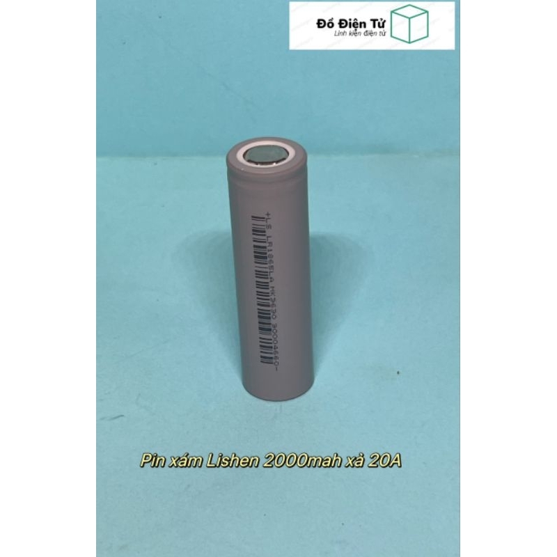 Pin Lishen xám 18650 dòng xả 20A , dung lượng 2000mAh 3.7V | Shopee ...