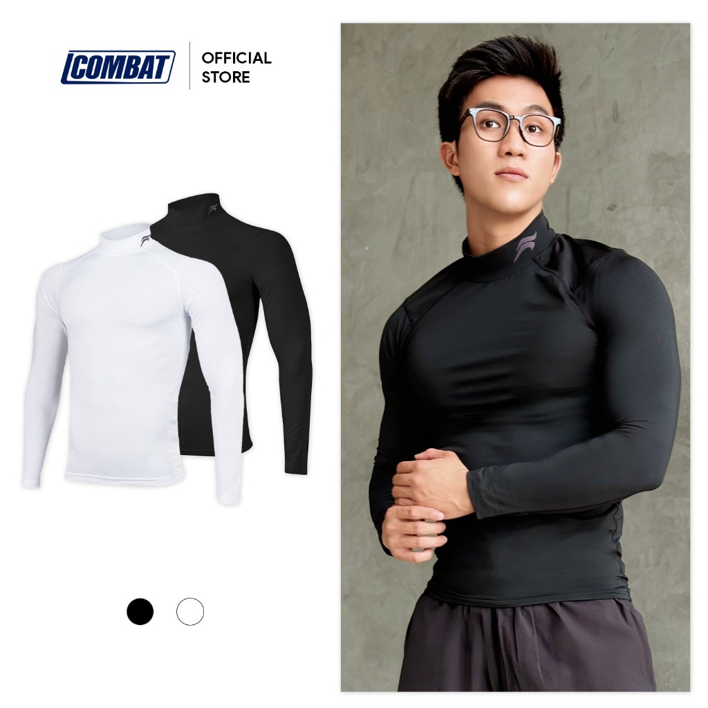 Áo Giữ Nhiệt Nam Cổ Trụ ICOMBAT WARM™ COMPRESSION áo tậy GYM, chống ...