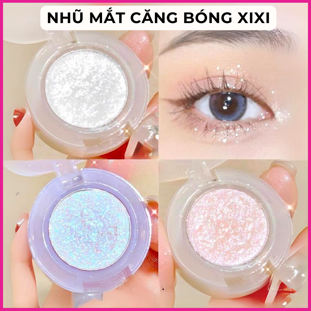 Nhũ Mắt Highlight Đơn Sắc Ánh Kim Cương Lấp Lánh Không Thấm Nước XiXi ...