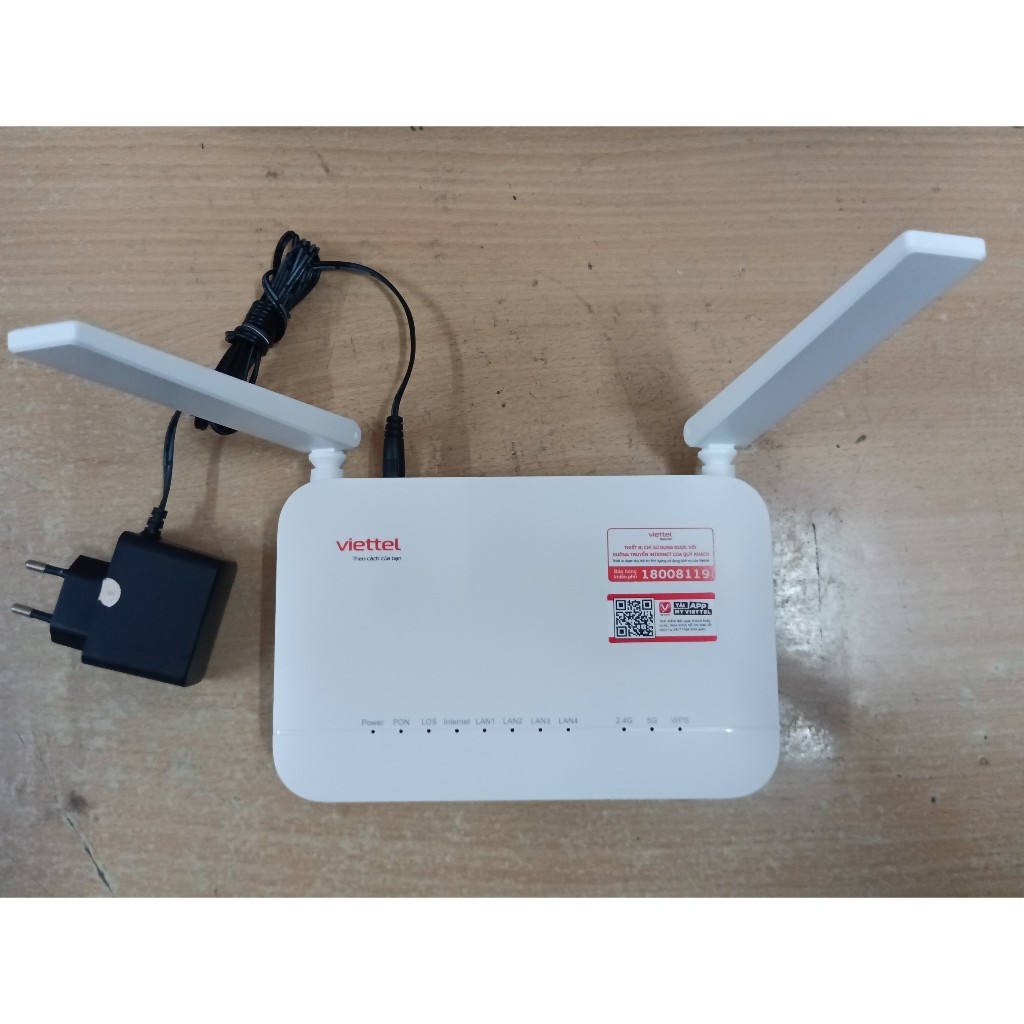 Modem Quang Wifi 6 Gpon ZTE ZXHN F6601P AX3000 VIET.TEL (Hàng Cũ ...