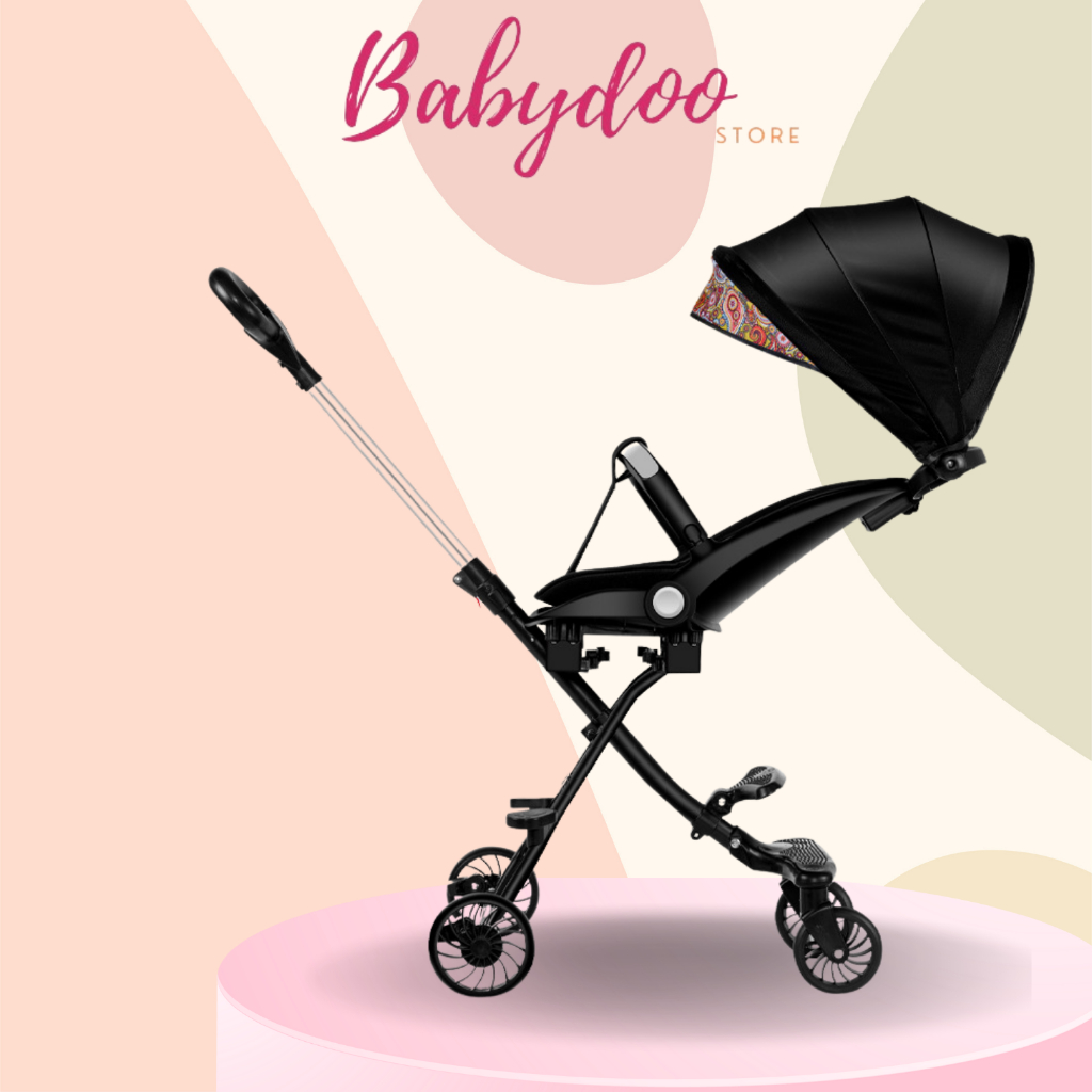 Xe Đẩy Cho Bé BABYDOO M8 Gấp Gọn Đảo Chiều 360 Độ,Ngả Sâu 170 Độ,Có Đệm ...