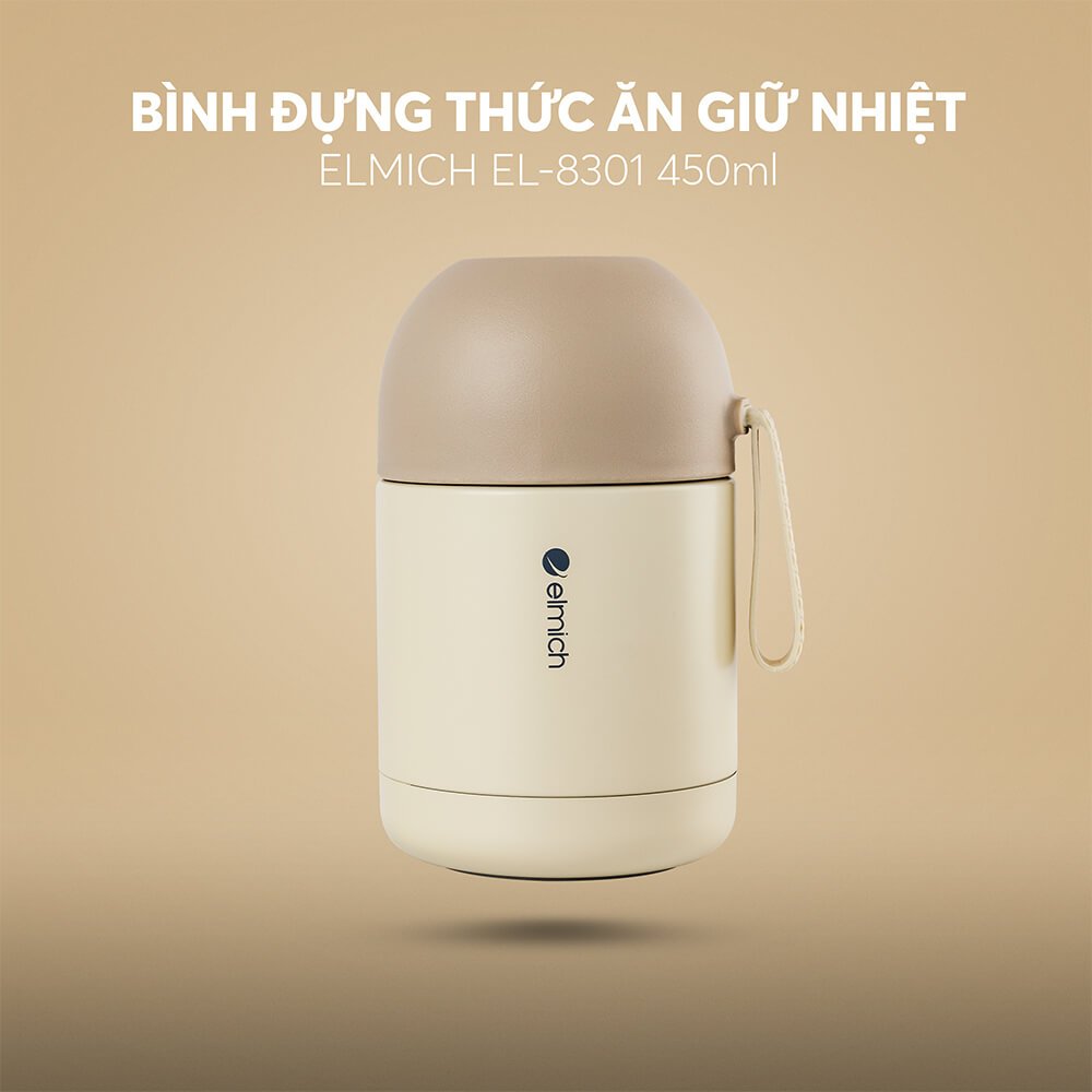 Bình đựng thức ăn giữ nhiệt inox 304 Elmich EL8301 dung tích 450ml | Shopee Việt Nam