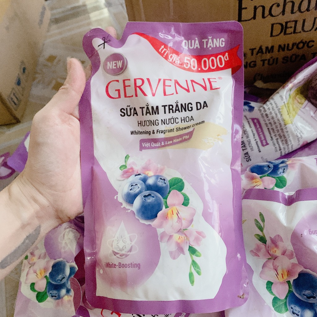 Gervenne - Sữa tắm trắng da 450 gr - hoa ly Tím | Shopee Việt Nam