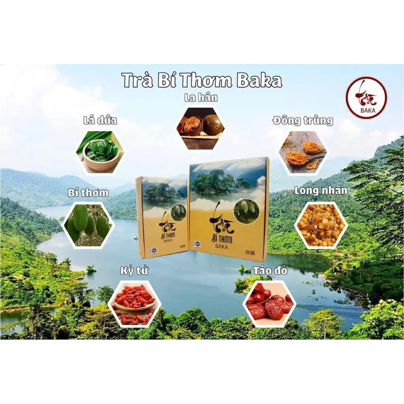 trà bí thơm BAKA ( đặc sản bắc kan )hộp 20 gói | Shopee Việt Nam