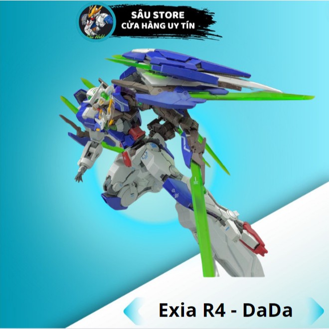 ( Sâu Store )Mô Hình Lắp Ráp MG 1/100 00 Exia Repair IV R4 (decal nước + tay clear đỏ + 2 Khiên ...