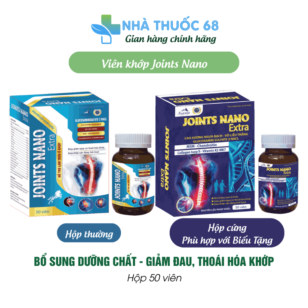 Viên Khớp Joints Nano Extra - Hỗ Trợ Làm Trơn Ổ Khớp, Giảm Đau Mỏi ...