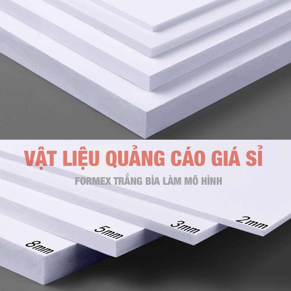 Bìa mô hình Formex trắng 40x60cm - 3mm | Shopee Việt Nam