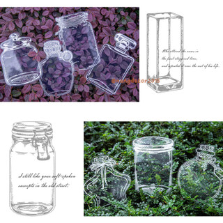 [HỎA TỐC] Set 10 sticker | Chai Lọ Trong Suốt (L) |trang trí sổ tay dán ...