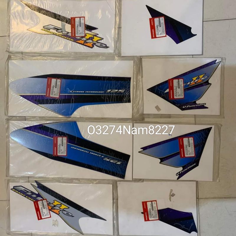 Bộ tem xe FUTURE 2 xanh dương zin chính hãng Honda | Shopee Việt Nam