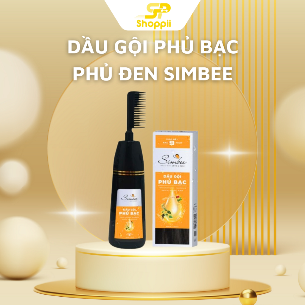 Dầu Gội Phủ Bạc Simbee, Dầu Gội Phủ Đen Phủ Bạc Tóc Giúp Dưỡng Tóc Mềm ...