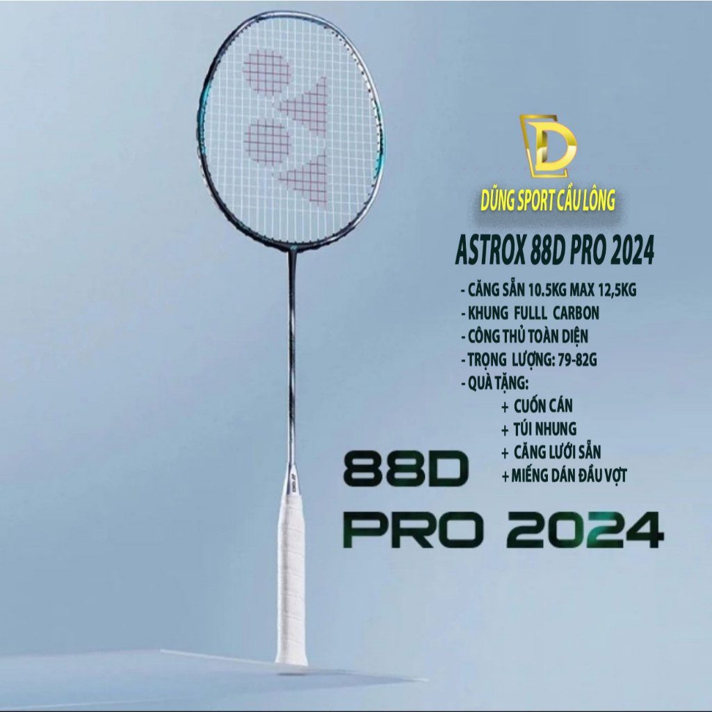 Vợt Cầu Lông Yonex Astrox 88D Pro 2024 Bản Đẹp Kèm Cuốn Cán Túi Đựng Vợt Căng Sẵn 10.5kg Max 12 ...