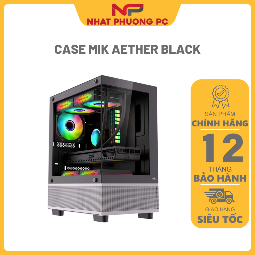 Case Máy Tính MIK Aether Black/White - hàng chính hãng | Shopee Việt Nam