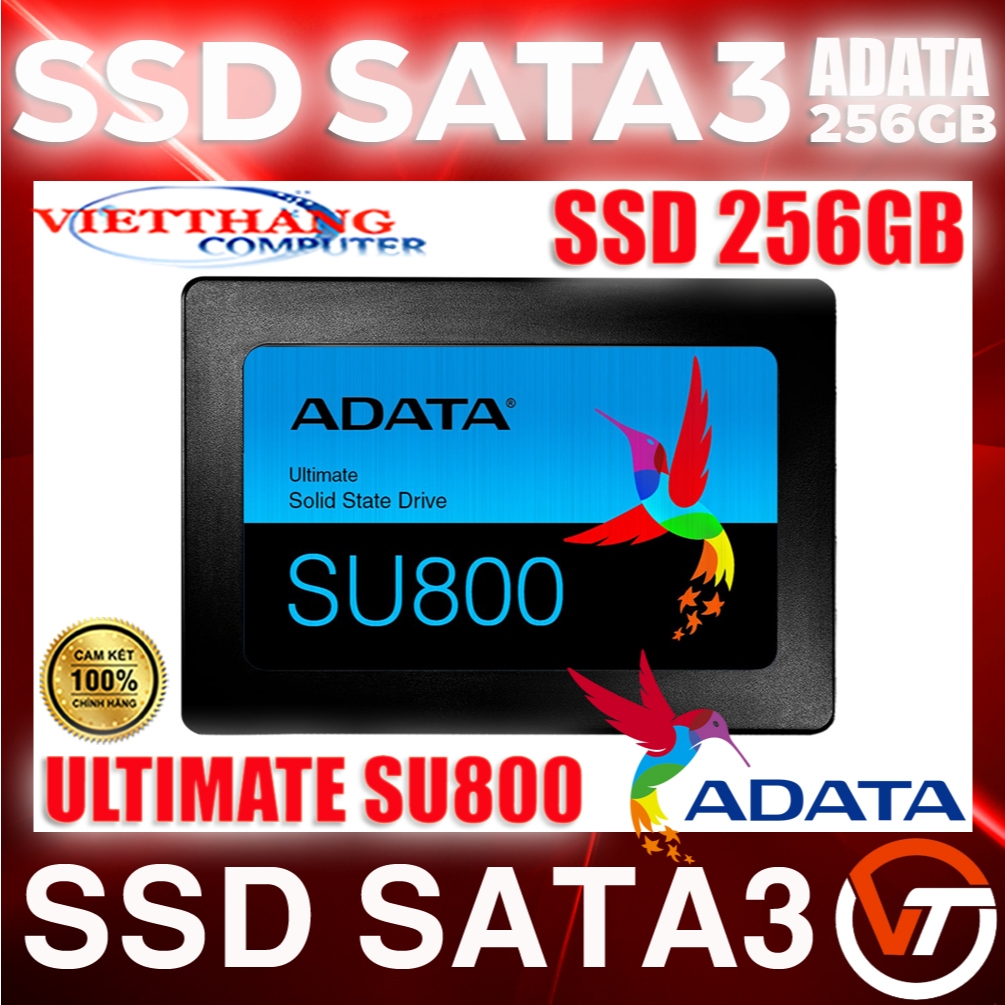 Ổ cứng SSD 256G Adata Ultimate SU800 SATA 3 Nand TLC Micron DRAM Chính hãng Good 100% ( Cũ - 2nd ...