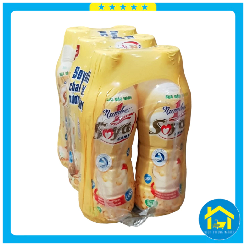 Sữa đậu nành Number 1 soya canxi chai 268ml - Lốc 6 chai | Shopee Việt Nam