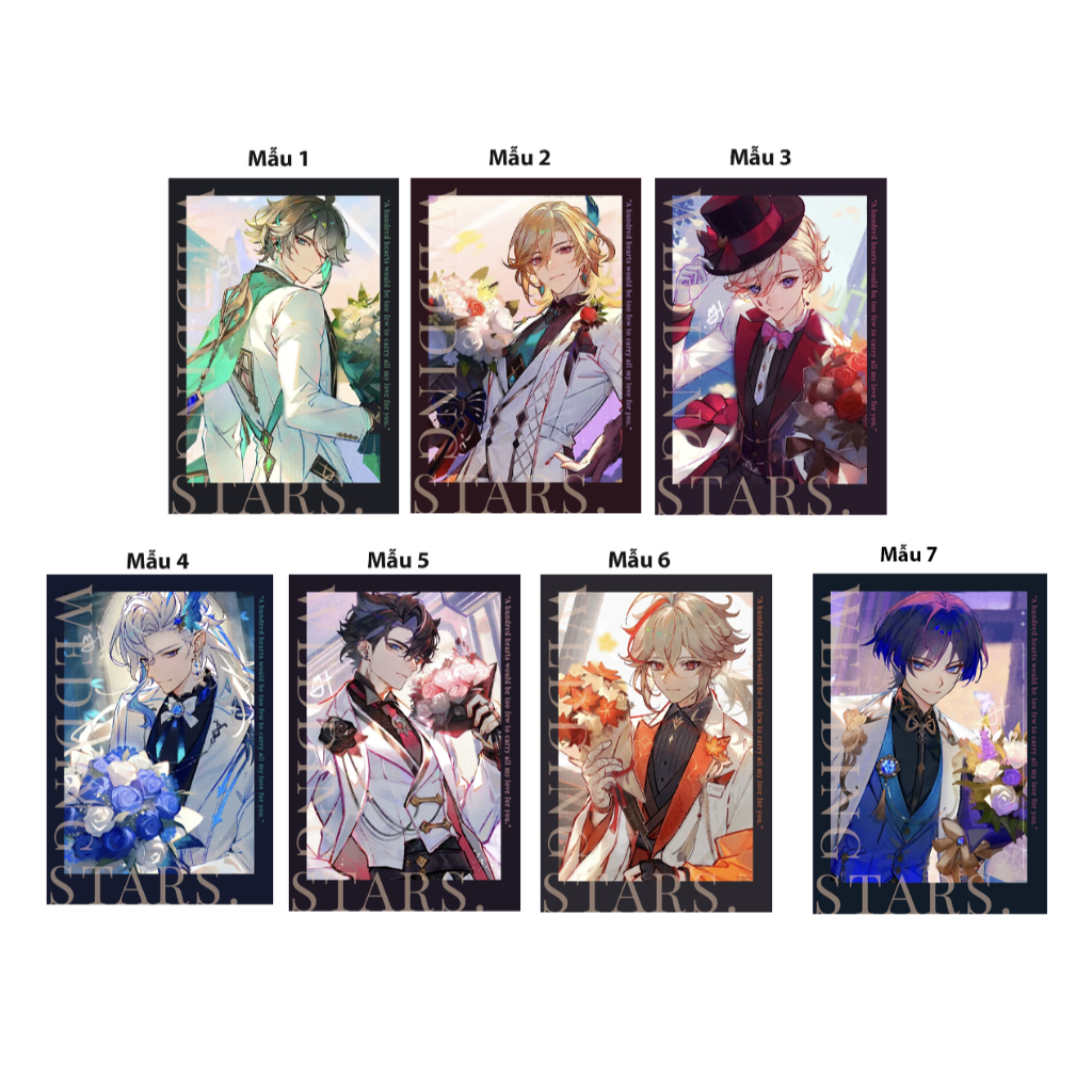 Anh card Genshin Impact Wedding Stars | Shopee Việt Nam
