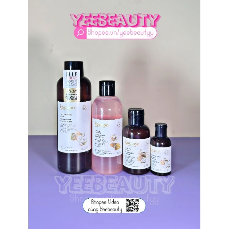 NƯỚC TẨY TRANG BÍ ĐAO/TONER SEN COCOON 500ml | Shopee Việt Nam