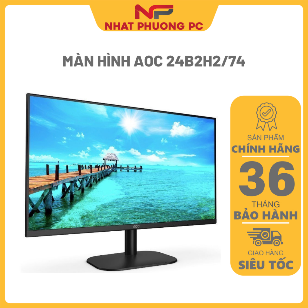 Màn hình AOC 24B2H2/74 | 23.8 inch, Full HD, IPS, 100 Hz, 4ms, phẳng ...