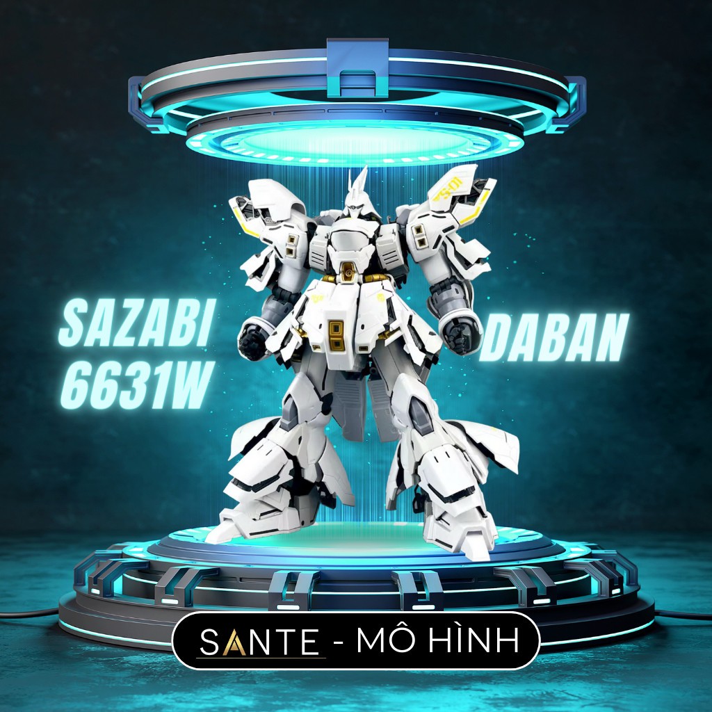 Mô hình lắp ráp Gundam MG 6631W Sazabi trắng | Shopee Việt Nam